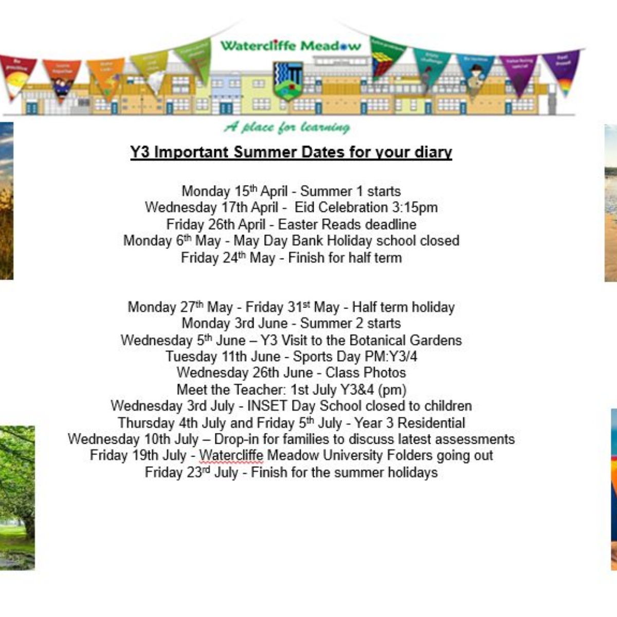 Watercliffe Meadow Community Primary School - Y3 Summer Newsletter